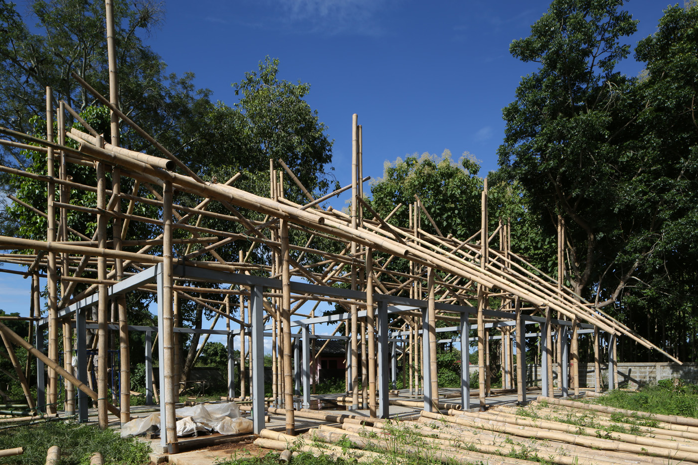 Bamboo School under construction – Supermachine Studio
